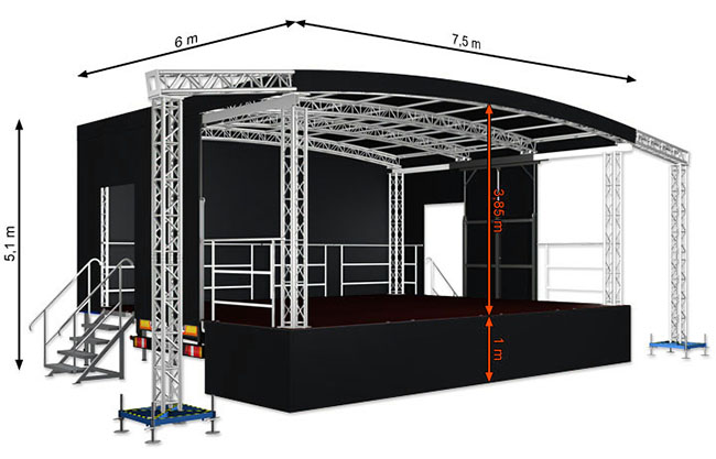 Outdoor Stage Hire from DJ Gear Hire Manchester, Cheshire and the North ...